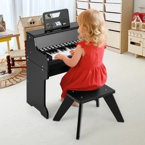 Costway 25 Keys Mini Digital Piano se stoličkou Dětské piano