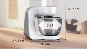 Bosch MUM58200 bílá / Kuchyňský robot / 1000W / mísa 3.9 L / 7 rychlos