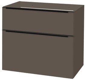 Mereo Mereo, Mailo, koupelnová skříňka 81 cm, bílá, dub, antracit, CN561SB