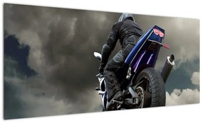 Motorkář - obraz (100x40cm)