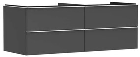 Hansgrohe Xelu Q - Umyvadlová skříňka, 50x136x55 cm, 4 zásuvky, matná šedá/matná bílá 54087700