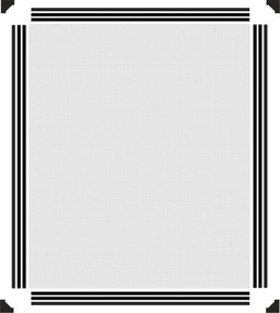 Magnetická okenní síť proti hmyzu antracitová 100 x 120 cm 153852