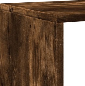 Knihovna kouřový dub 137,5 x 29 x 137,5 cm kompozitní dřevo 3310293