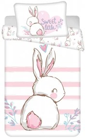 Jerry Fabrics Povlečení do postýlky Králíček Sweet baby 100x135, 40x60 cm