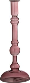 Svícen na klasickou svíčku Ferah skleněný 26 cm