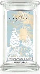 Sandalwood & Cade Kringle Candle velká svíčka se dvěma knoty (624 g)