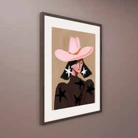 Tištěný obraz s rámem 50x70 cm Cowgirl – Styler