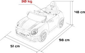 Elektrické autíčko Mini Cooper zelené