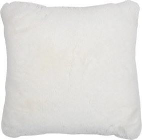 Bílý plyšový měkoučký polštář Soft Teddy White Off - 45*15*45cm