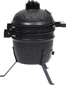 vidaXL Zahradní gril a udírna 2 v 1 Kamado keramický 56 cm [316093] Barva: Červená