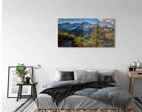 akrylový obraz jezírka salašnický 125x50 cm