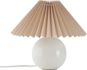 Béžová/krémová látková stolní lampa (výška 22 cm) Mimmi – Ellos Home