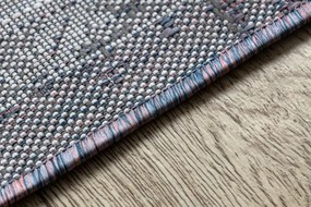 Dywany Łuszczów, Kusový koberec Sion Sisal Ornament 2832 blue/pink/ecru – na ven i na doma, 140x190, šedá, chodba / předsíň