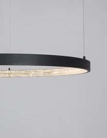 LED lustr Preston 80 černé