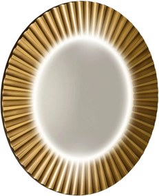 Sapho Pride - Zrcadlo Strip s LED osvětlením, průměr 75 cm, bronz PD754