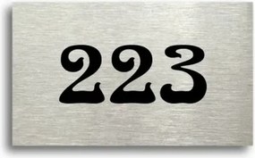 ACCEPT Číslo na dveře - typ 13 (50x30mm) - bílá tabulka - barevný tisk