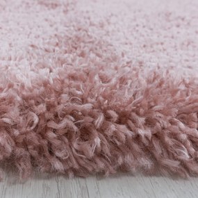 Kusový koberec Fluffy Shaggy 3500 rose 80x250 cm