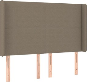 Box spring postel s matrací a LED taupe 140x200 cm textil 3138721