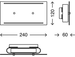 Telefunken 307806TF - LED Venkovní nástěnné svítidlo 2xLED/3,5W/230V IP44 bílá