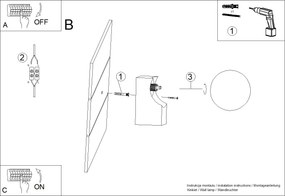 Sollux Lighting Nástěnné svítidlo BULBO přírodní dřevo