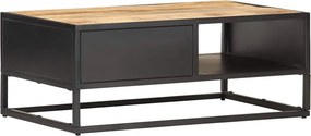 Konferenční stolek vyřezávaná dvířka 90x55x36cm hrubý mangovník 320946