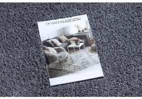 Dywany Luszczow Kusový koberec BERBER čtvercový 9000 šedý Rozměr koberce: 120 x 120 cm