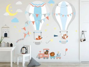 Roztomilá dětská nálepka na zeď létající balón