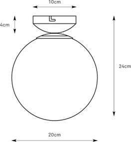 Markslöjd 109024 - Koup. stropní svítidlo STINTINO 1xE14/40W/230V IP44 m. chrom