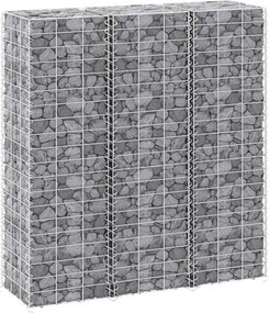 Gabionové vyvýšené záhony 3 ks 30 x 30 x 100 cm železo 151249