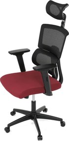 Kancelářská židle KA-B1025 BOR, houpací mechanismus, červená síťovina (63 x 68) cm
