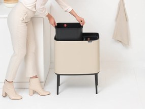 Brabantia BO TOUCH BIN Dotykový odpadkový koš 11+23 l - jemná béžová