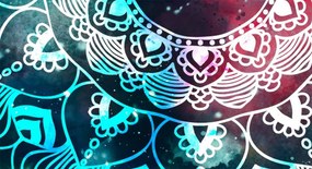 Vesmírná mandala I (150x80 cm) - InSmile ®