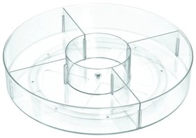 Kulatý transparentní úložný box iDesign The Home Edit, ⌀ 45,7 cm