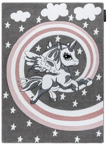 Dywany Łuszczów, Dětský kusový koberec Petit Pony grey, 160x220, šedá, dětský pokoj