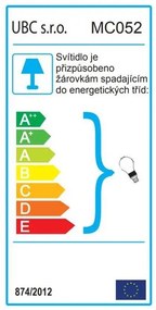 Sapho Brindisi Svítidlo 2xE14, 40W, 230V, keramické stínítko, bronz