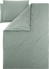 Livarno® Luxusní saténové povlečení, směs bavlny a bambusu, 240 x 220 cm (zelená)