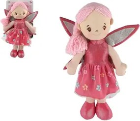 TEDDIES Hadrová panenka víla Pivoňka 40 cm / Panenka / Textilní / od 3