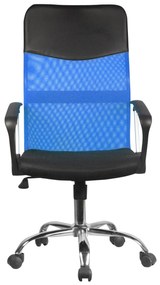 Kancelářská židle FULL na kolečkách modrá/černá