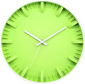 Postershop Nástěnné hodiny: Zelená - 30 cm