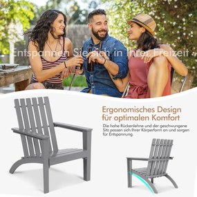 Costway Adirondack Chair zahradní židle z akáciového dřeva