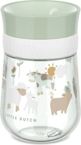 Světle zelený plastový dětský hrnek 300 ml Little Farm – Mepal