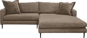 XXXLutz ROHOVÁ SEDAČKA, textil, hnědá P & B - Sedací soupravy - 002330003408