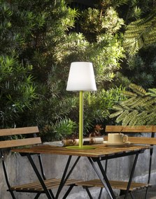 Lindby Azalea LED dobíjecí lampa, výškově nastavitelná, CCT, žlutá