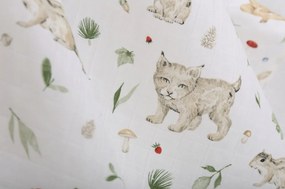 Dětské mušelínové pleny BABYMAM PREMIUM 60x75 cm - sada 3 ks - Lesní zvířátka