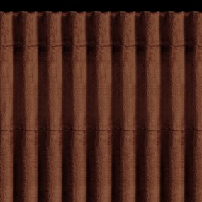 ZATEMŇOVACÍ ZÁVĚS NA PÁSCE MELANIE 140X270 CM SVĚTLE HNĚDÝ