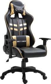 vidaXL Herní židle umělá kůže [20192] Barva: zlatá