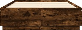Rám postele kouřový dub 120 x 200 cm kompozitní dřevo 3209713