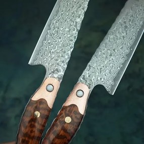 KnifeBoss damaškový nůž Chef 8" (205 mm) Snakewood VG-10