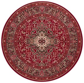 Nouristan - Hanse Home koberce Kruhový koberec Mirkan 104098 Oriental red - 160x160 (průměr) kruh cm