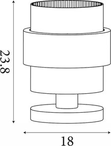 Searchlight 82437-1SA Stolní lampa ROYAL jantarové sklo